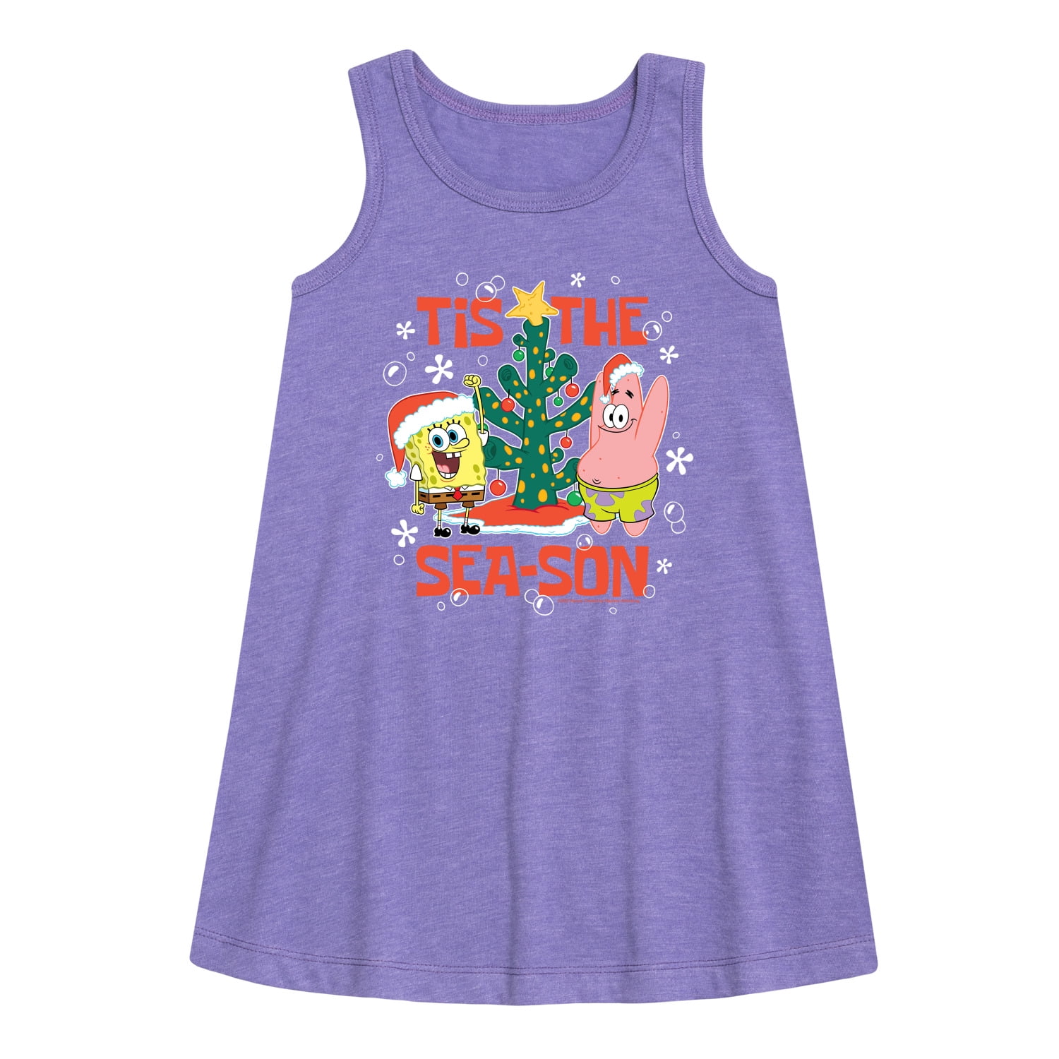 SpongeBob SquarePants - Tis The Season - Toddler and Youth Girls A-line ...