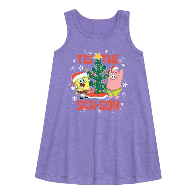 SpongeBob SquarePants - Tis The Season - Toddler and Youth Girls A-line ...