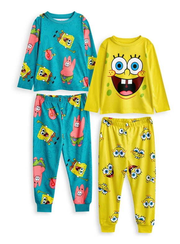 SpongeBob SquarePants Kids' Pajamas & Robes in Pajama Shop - Walmart.com