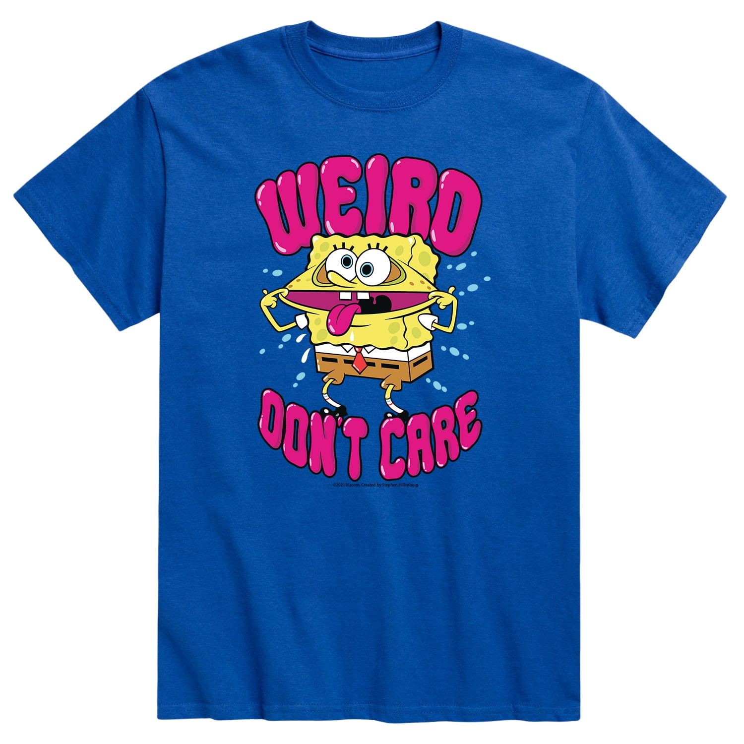 SpongeBob SquarePants - Weird Don't Care - Men's Short Sleeve Graphic T ...