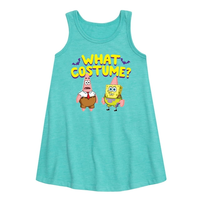SpongeBob SquarePants - What Costume - Girls Aline Dress - Walmart.com