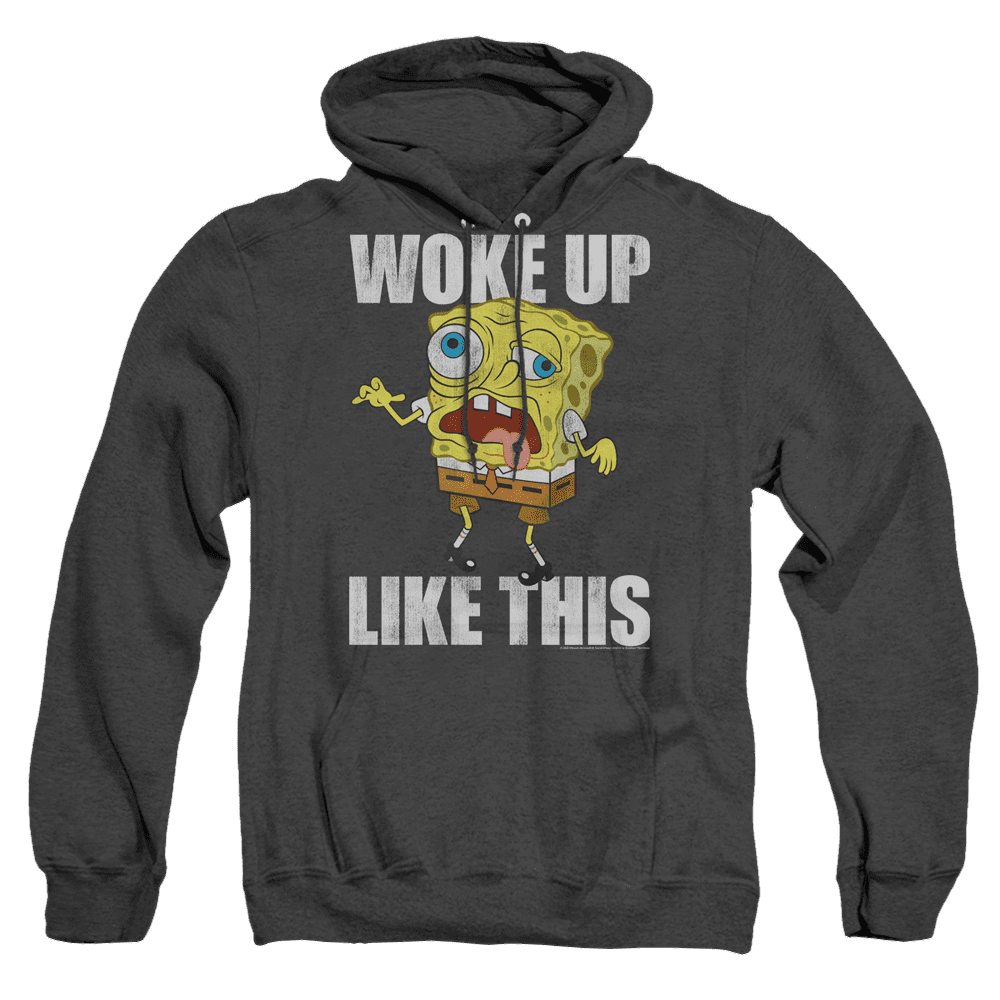 SpongeBob SquarePants Woke Up Like This Meme - Heather Pullover Hoodie ...