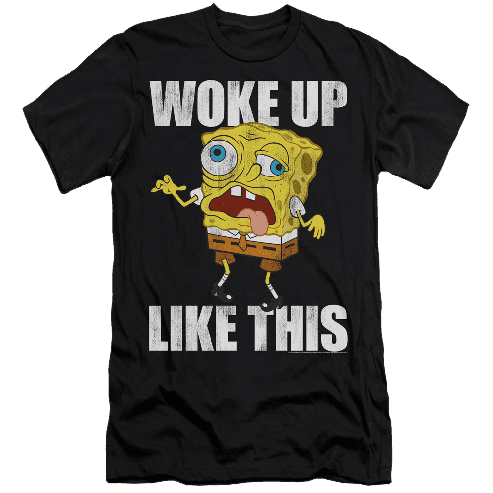 SpongeBob SquarePants Woke Up Like This Meme - Men's Premium Slim Fit T ...