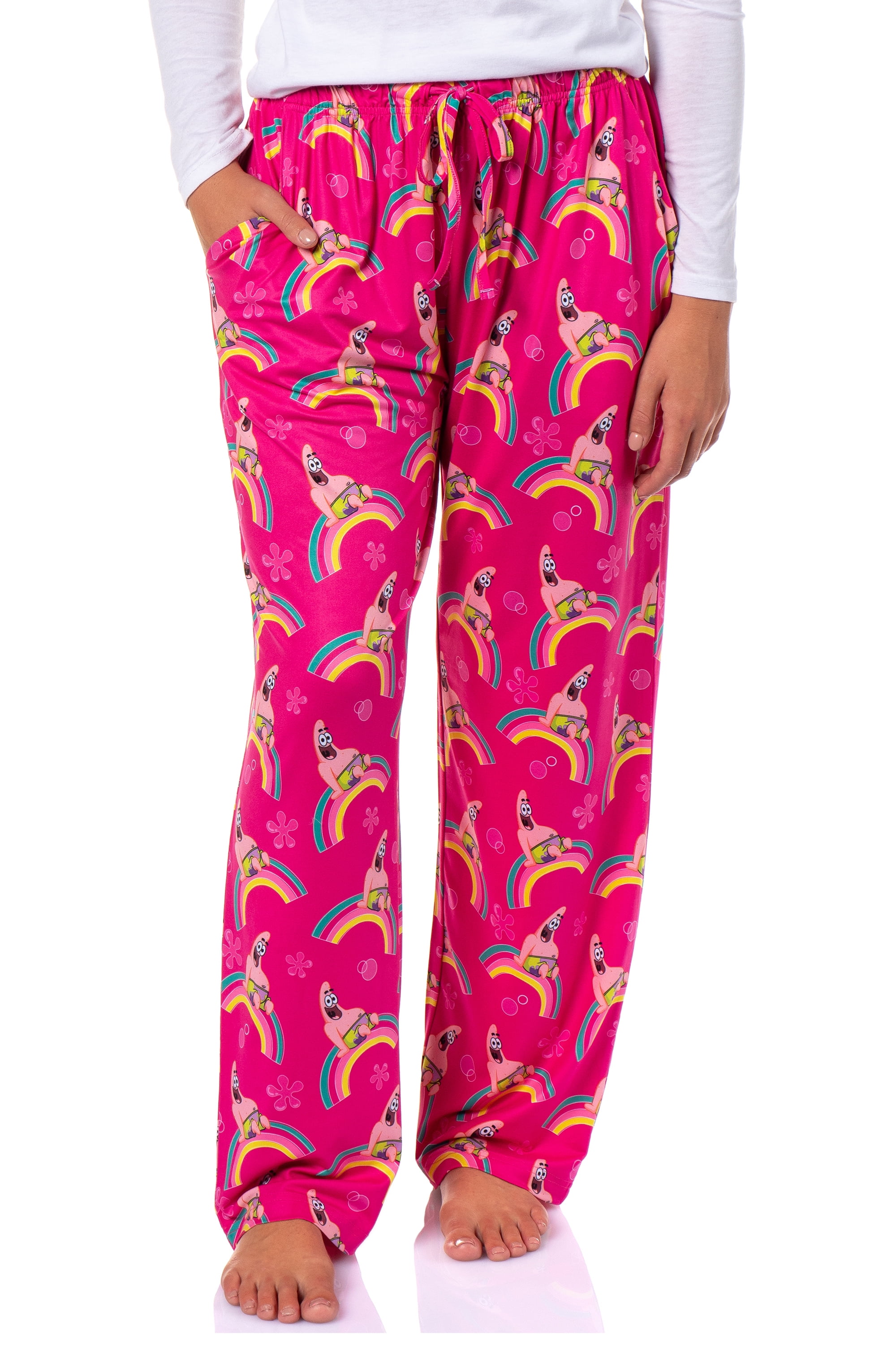 SpongeBob SquarePants Women's Patrick Rainbow Tossed Print Sleep Pajama ...