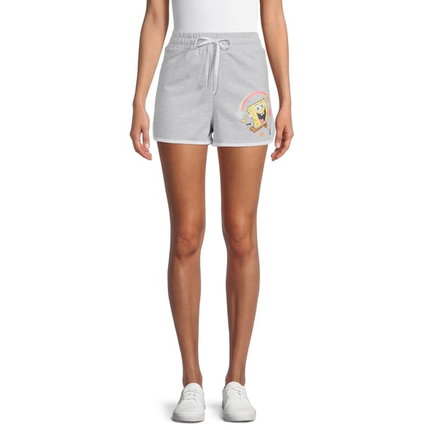 SpongeBob SquarePants Women's Juniors Retro Dolphin Graphic Shorts ...