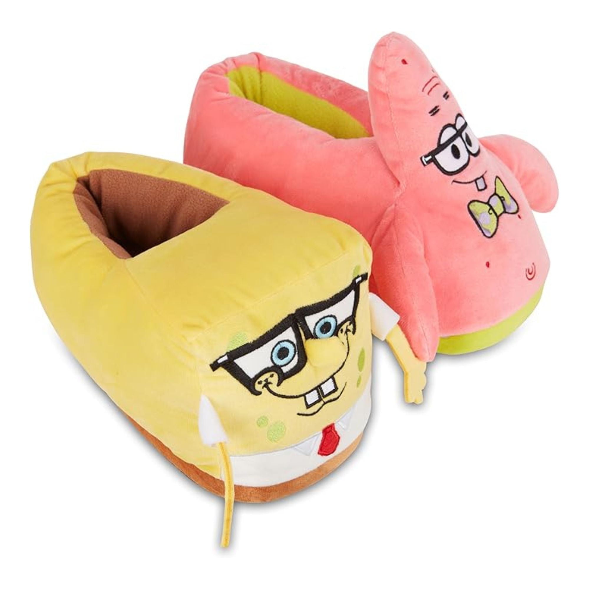 SpongeBob SquarePants Women’s Slippers, Slip-on 3D Plush SpongeBob ...