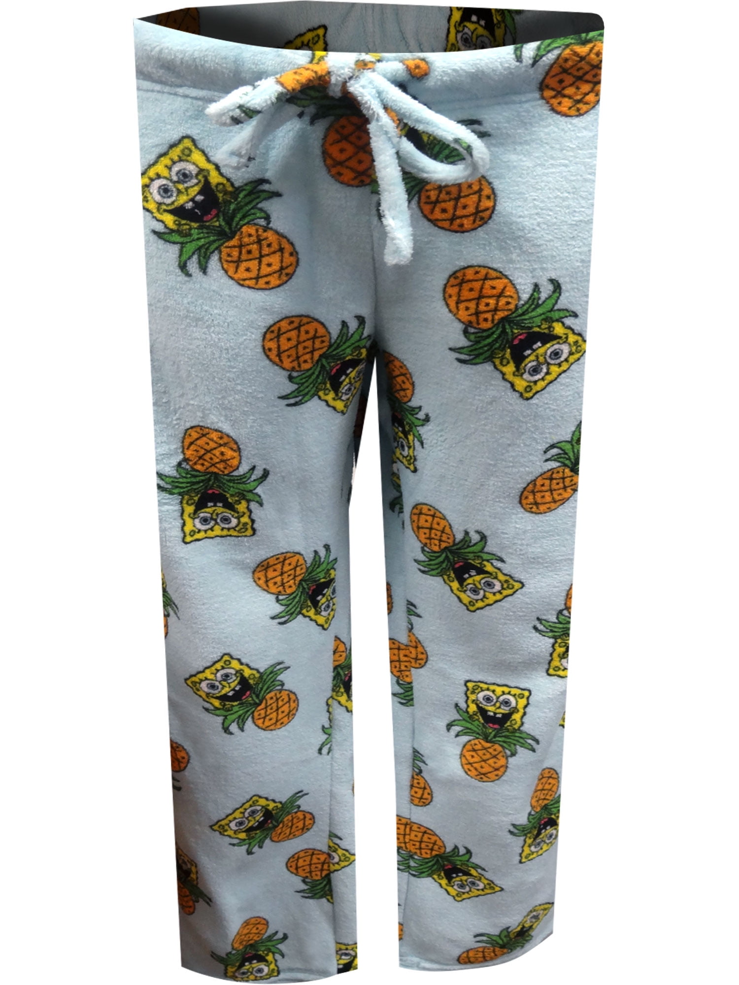 SpongeBob SquarePants Womens SpongeBob and Pineapples Plush Junior Cut ...