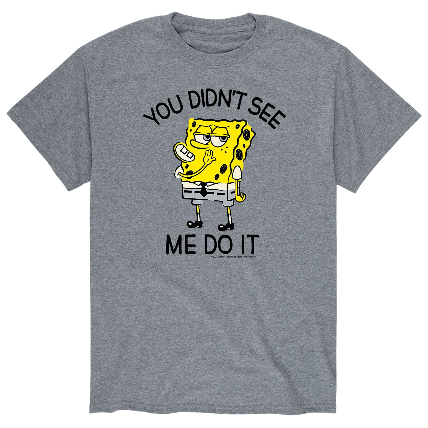 SpongeBob SquarePants - You Didn't See Me Do It - Men's Short Sleeve ...