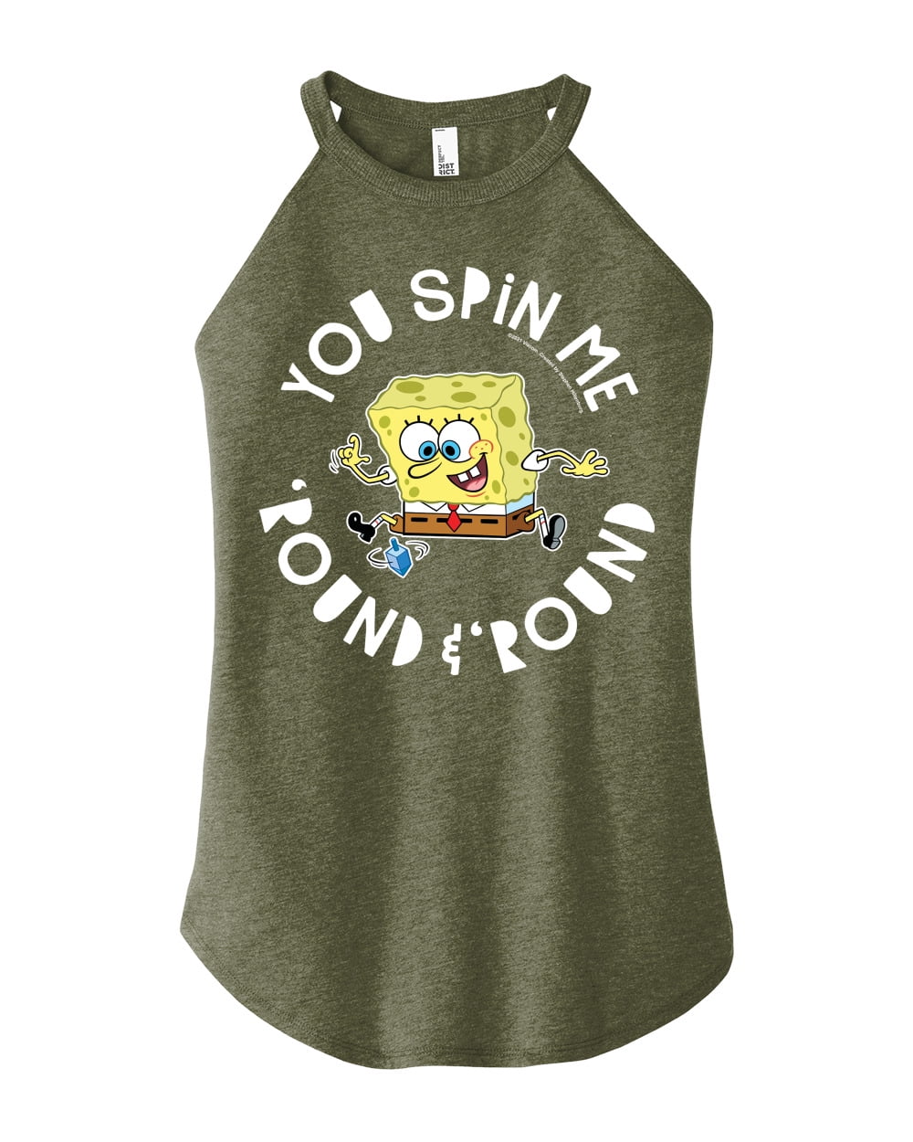 SpongeBob SquarePants - You Spin Me Round And Round - Juniors High Neck ...