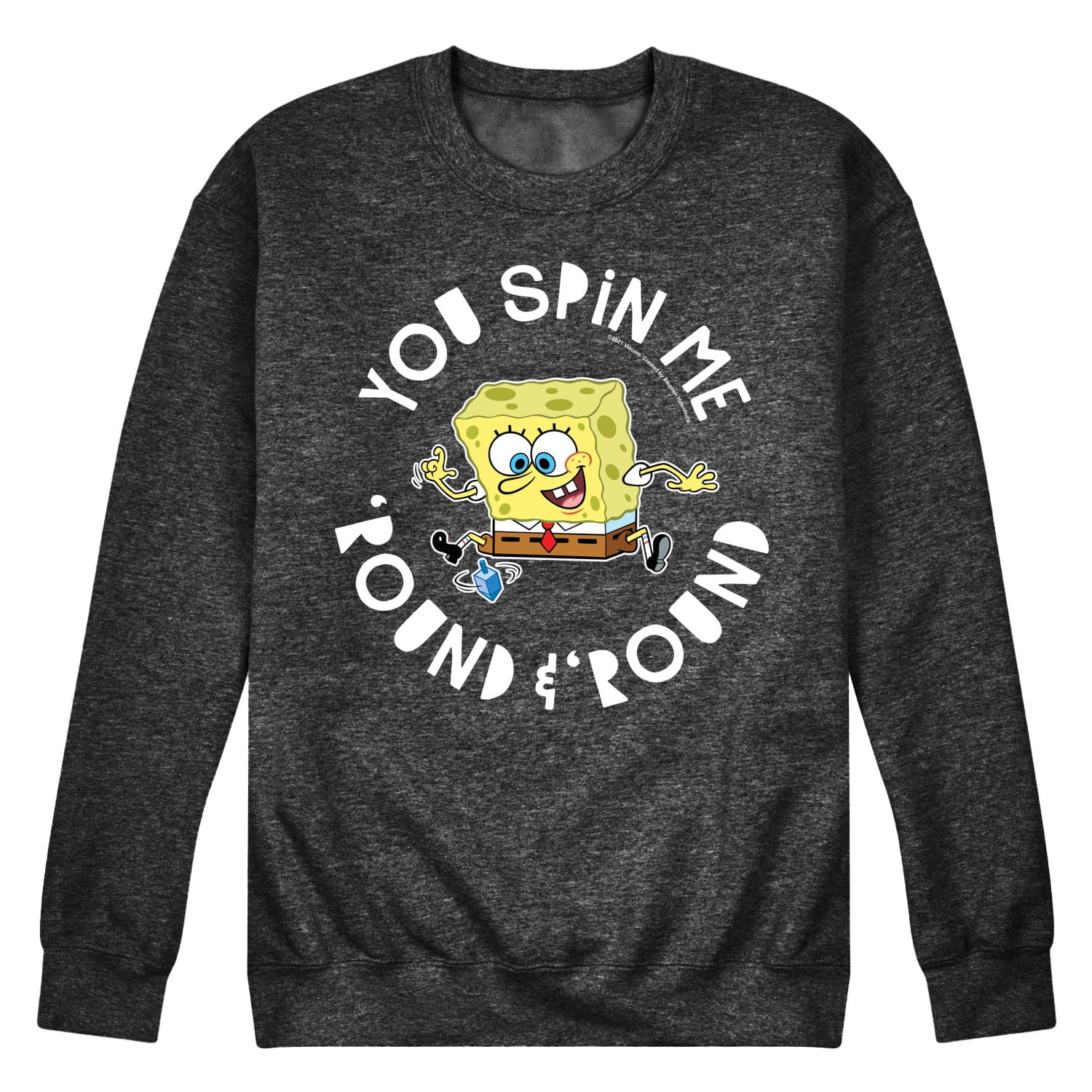SpongeBob SquarePants - You Spin Me Round And Round - Men's Crew Neck ...