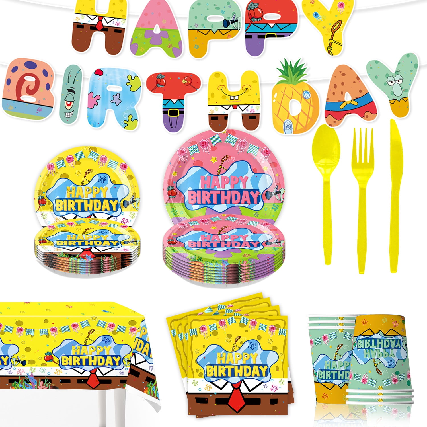 SpongeBob SquarePants party supplies, birthday decorations, paper ...