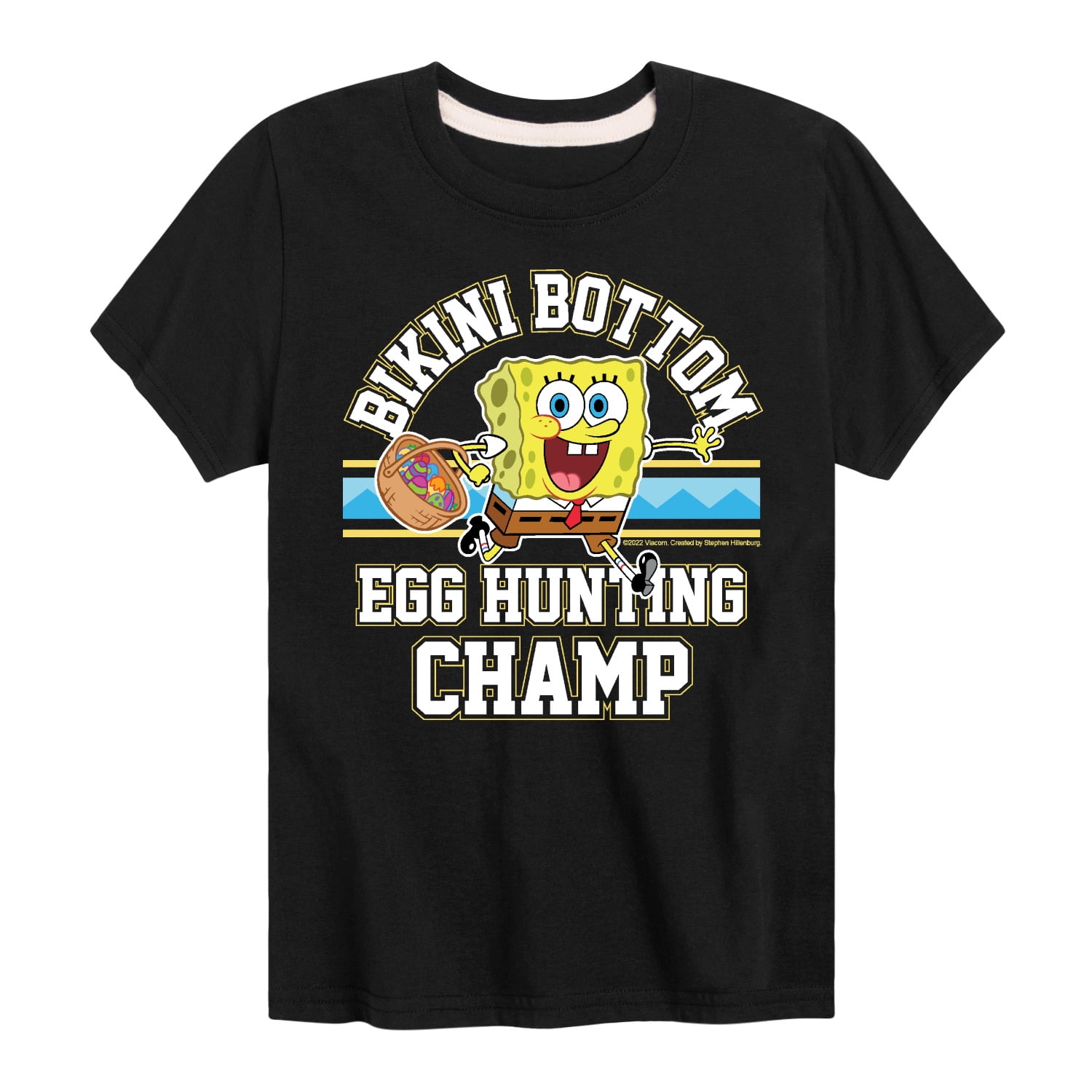 SpongeBob Squarepants - Bikini Bottom Egg Hunting Champ - Toddler And Youth Short Sleeve Graphic ...