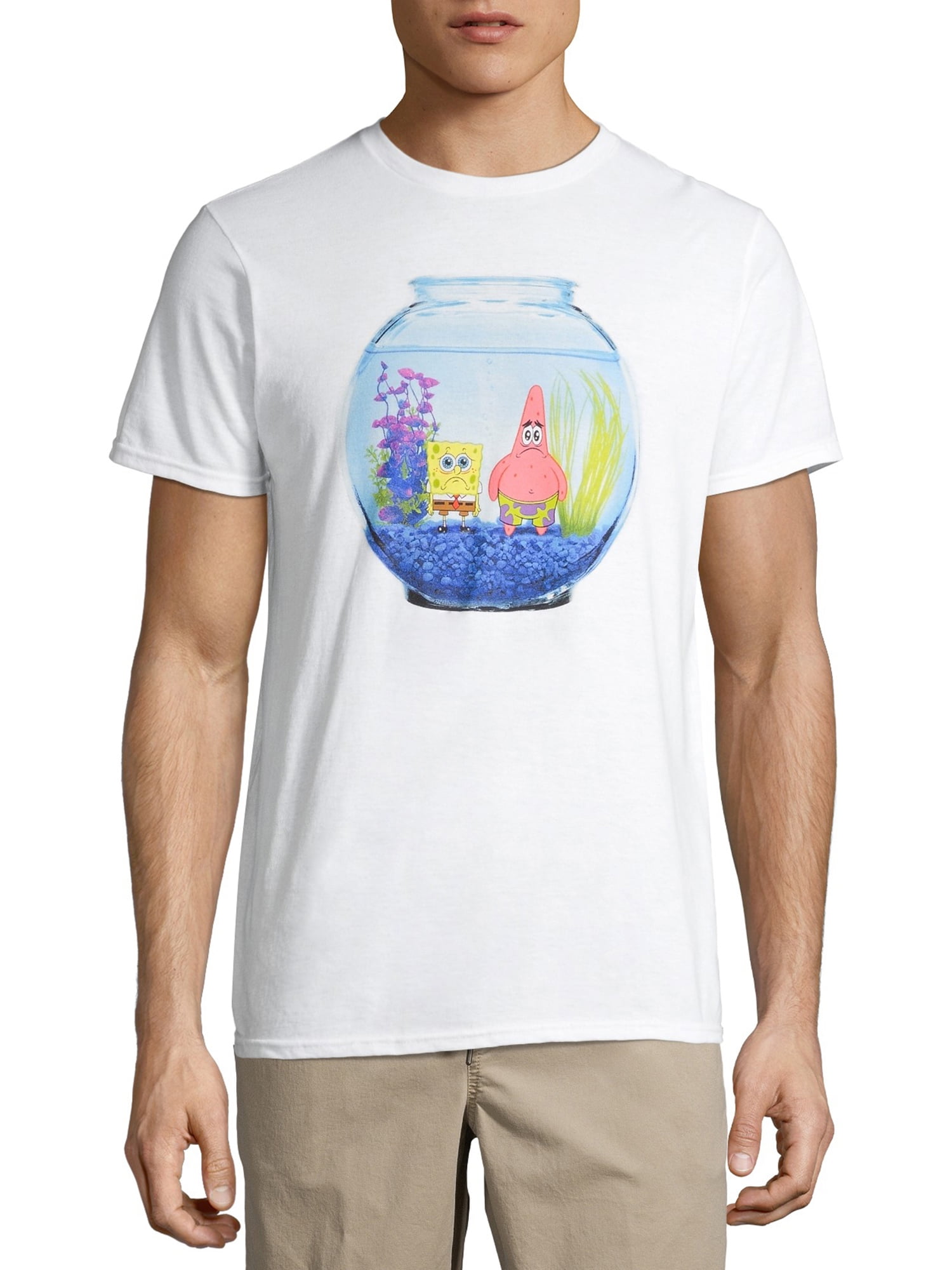 SpongeBob Squarepants Fishbowl Men's Graphic T-shirt - Walmart.com