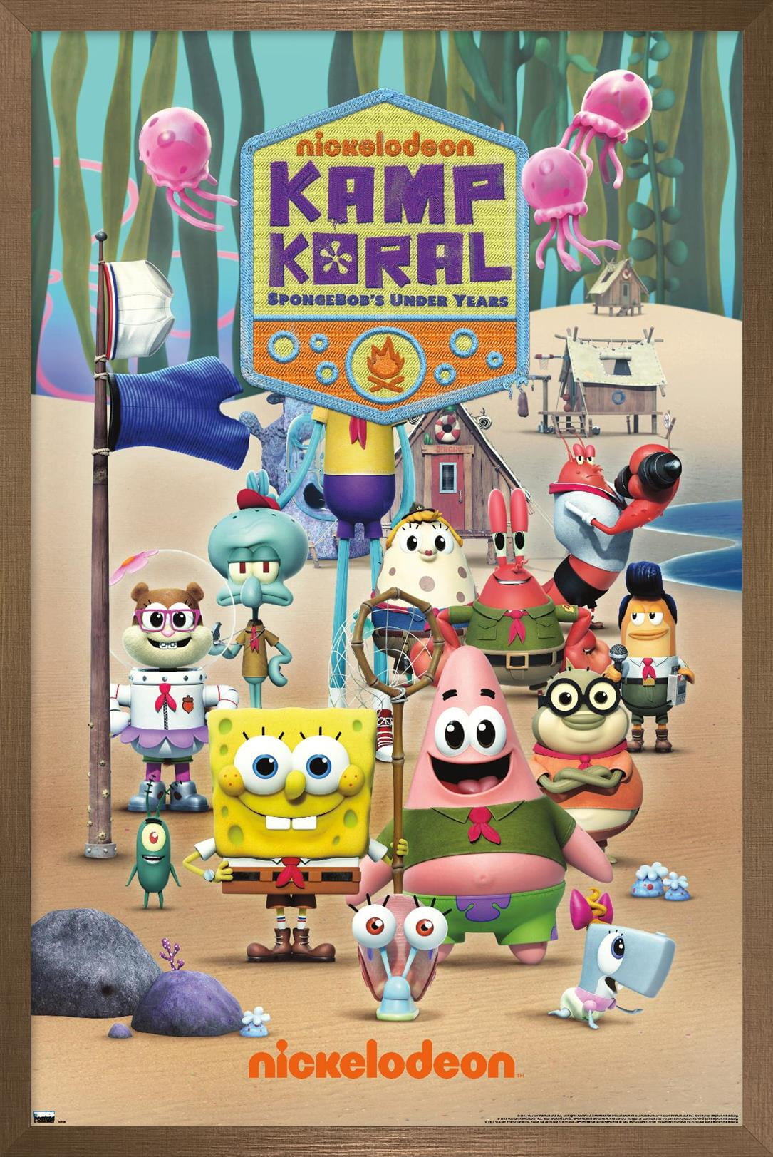 SpongeBob Squarepants : Kamp Koral - Key Art Wall Poster, 14.725" x 22. ...