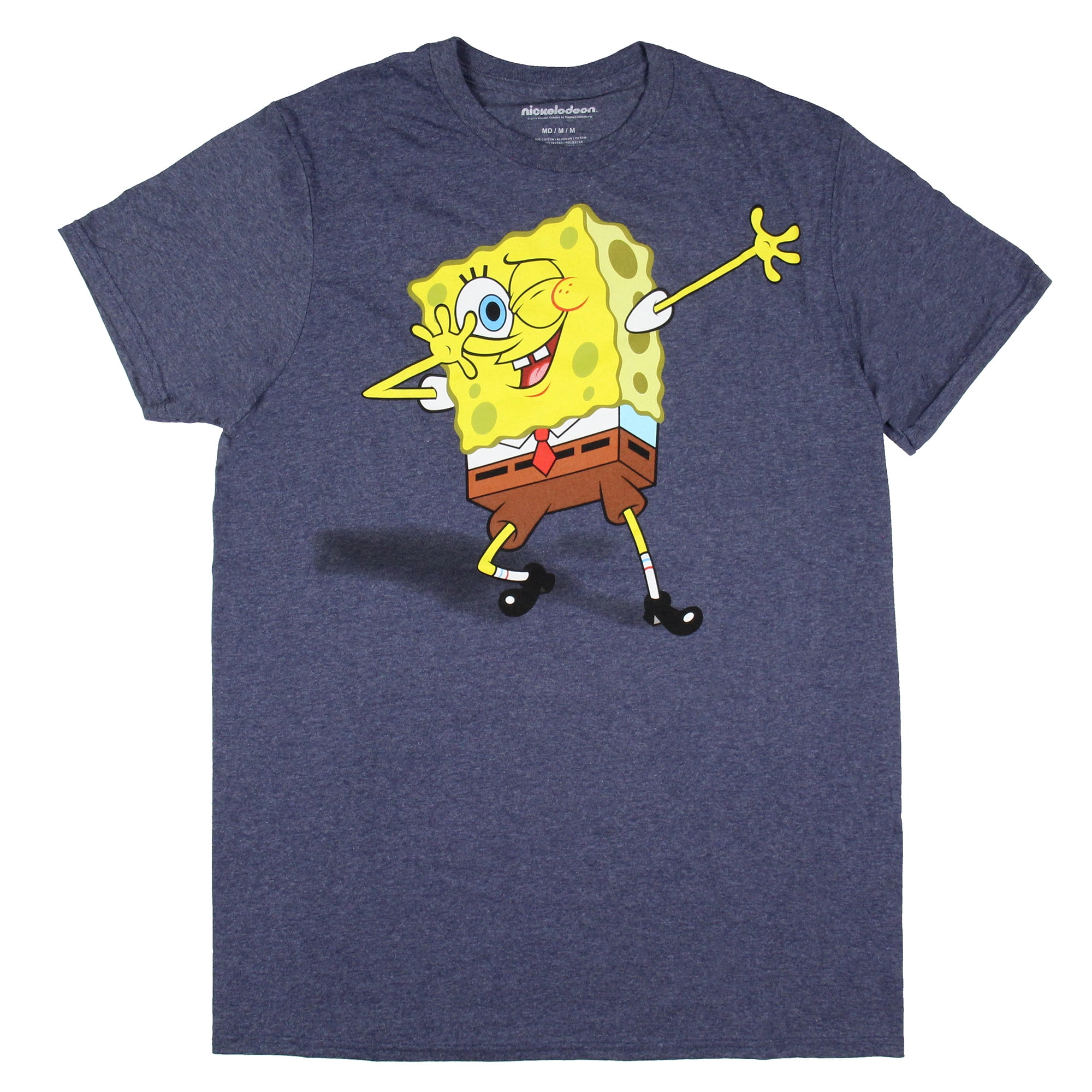 SpongeBob Squarepants Shirt Men's Dabbing Pose Short Sleeve Crewneck ...