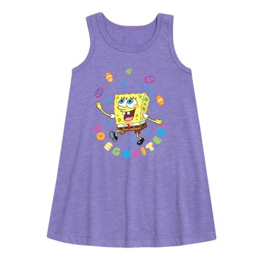 SpongeBob Girls' 4-12 Foil Mesh Tutu Dress - Walmart.com