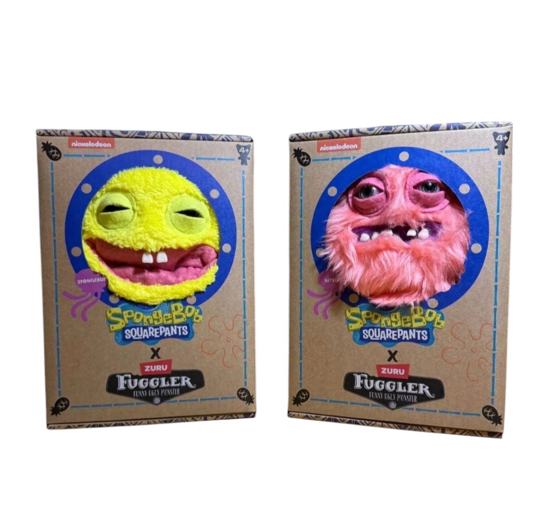 Fuggler SpongeBob and Patrick 9" Plush Stuffed Animals, 1 Pack ...