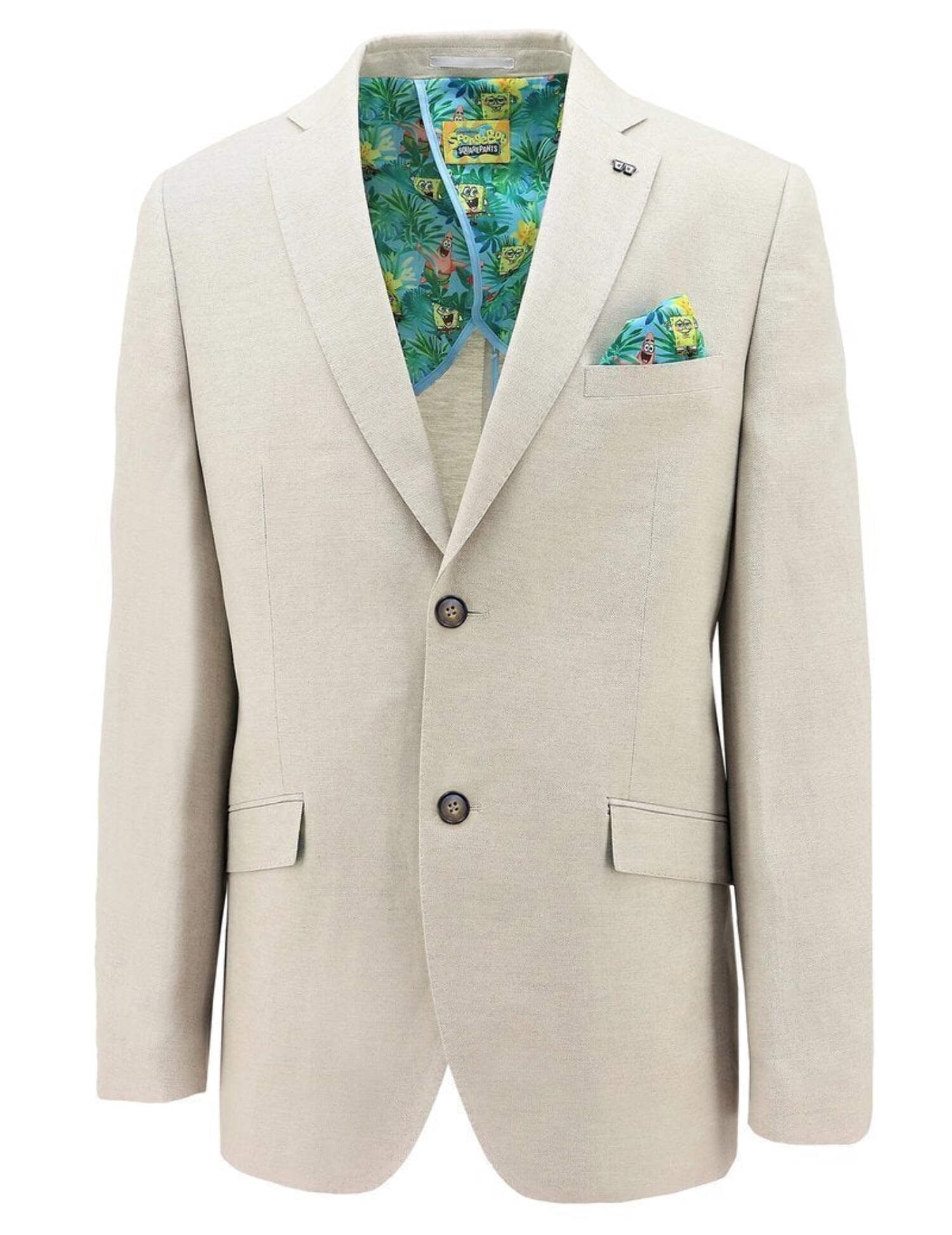 SpongeBob Squarepants Sports Suit Jacket Coat - Sand - Walmart.com