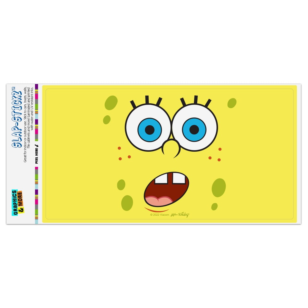 SpongeBob Surprise Face Automotive Car Window Locker Bumper Sticker ...