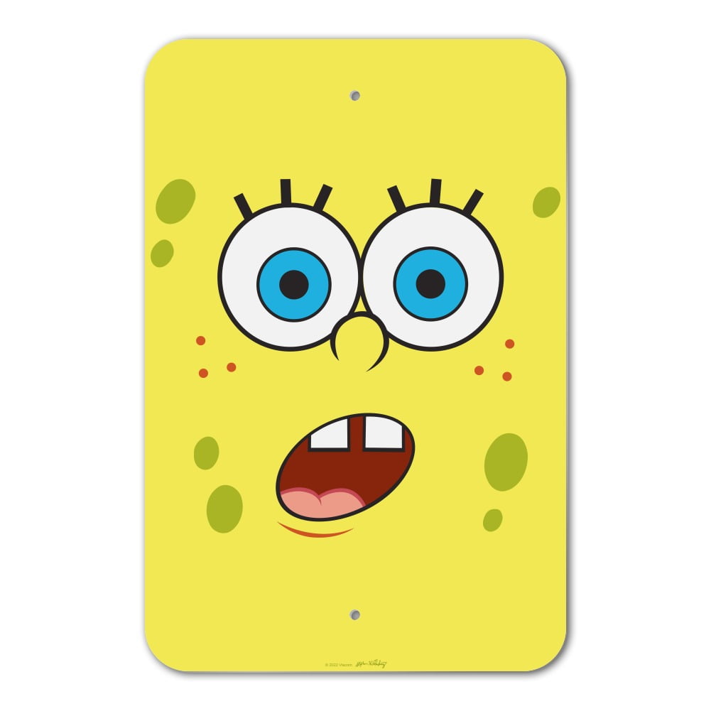 SpongeBob Surprise Face Home Business Office Sign - Walmart.com