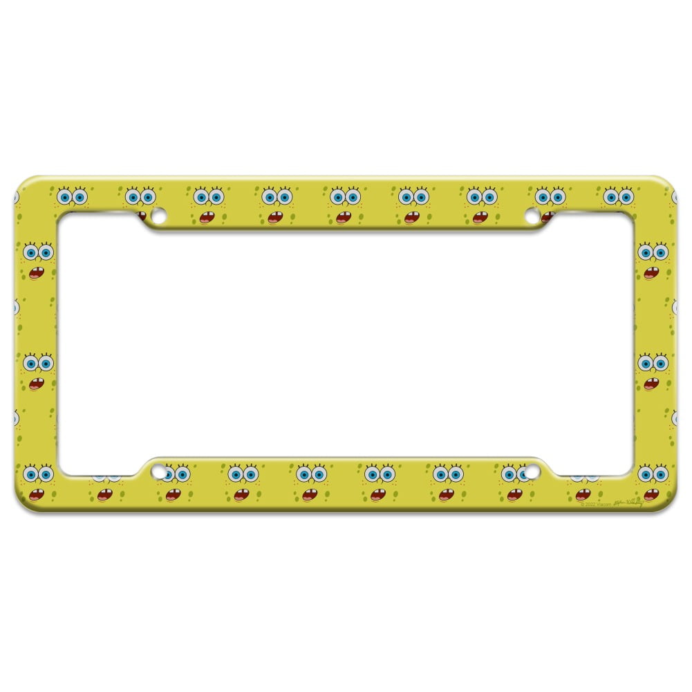 SpongeBob Surprise Face License Plate Tag Frame - Walmart.com