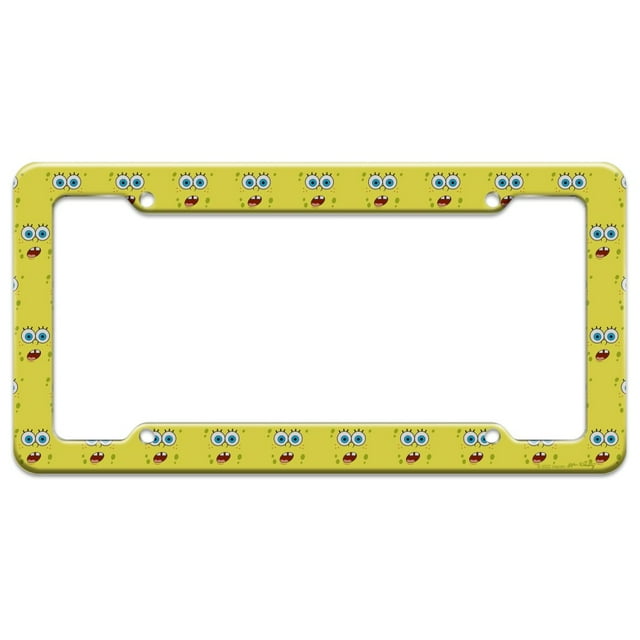 Spongebob Surprise Face License Plate Tag Frame - Walmart Business Supplies