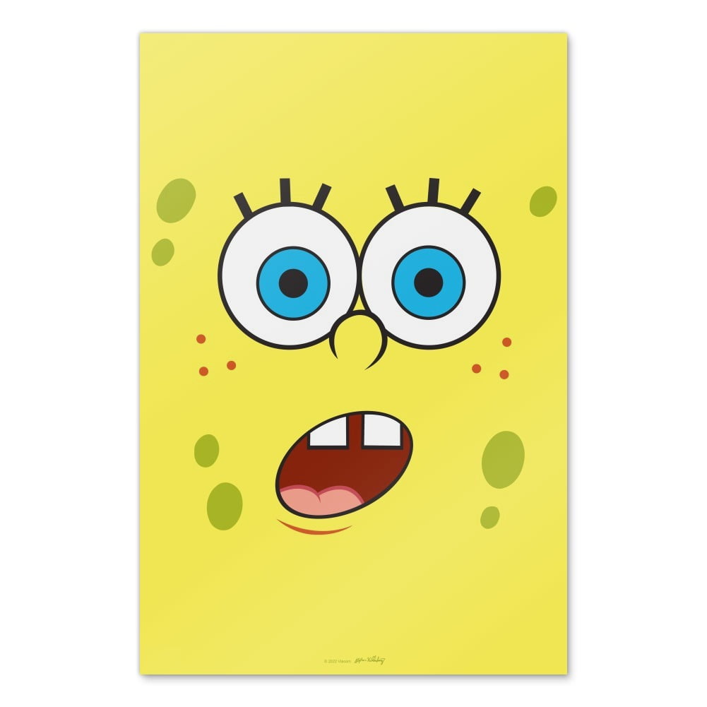 SpongeBob Surprise Face Wall Art Picture Paper Poster Décor Home ...