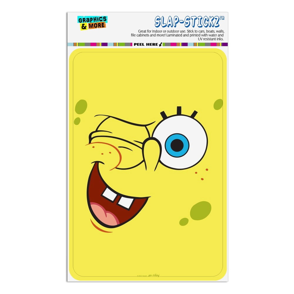SpongeBob Winking Face Home Business Office Sign - Walmart.com