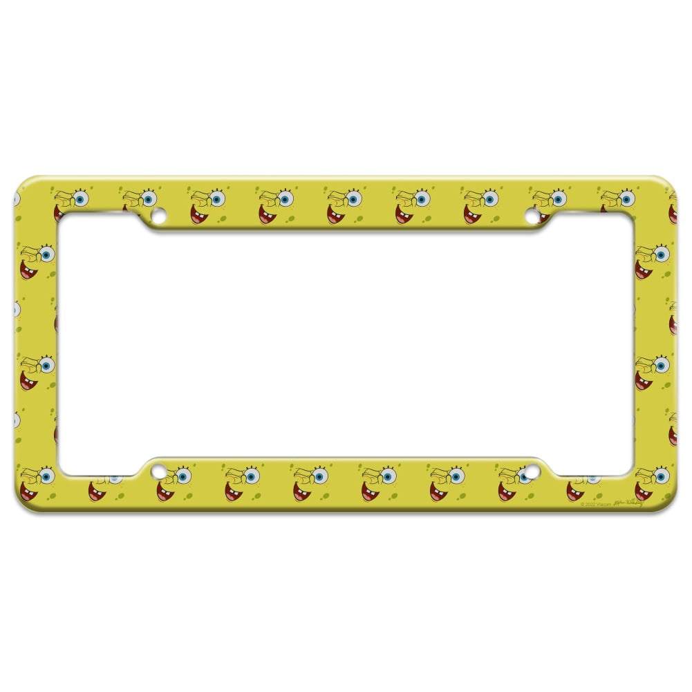 SpongeBob Winking Face License Plate Tag Frame - Walmart.com
