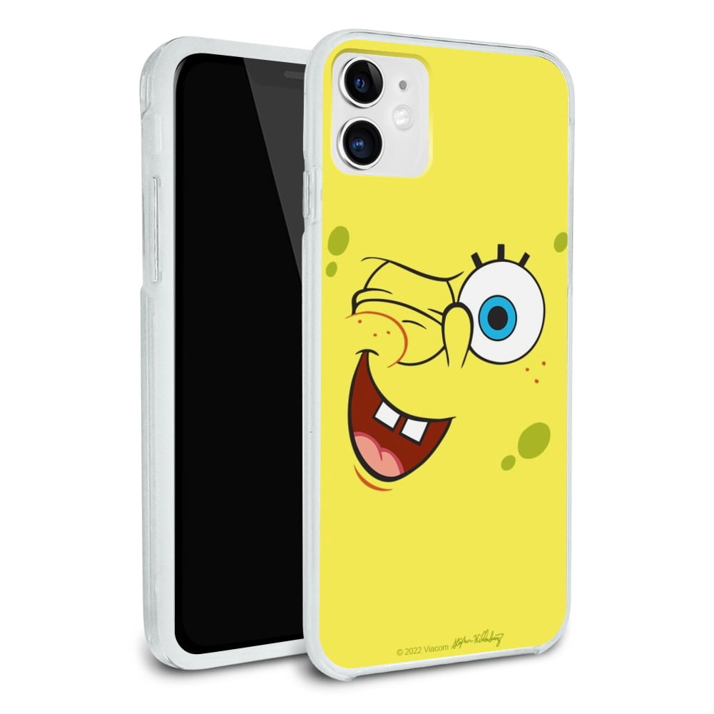 SpongeBob Winking Face Protective Slim Fit Hybrid Rubber Bumper Case ...