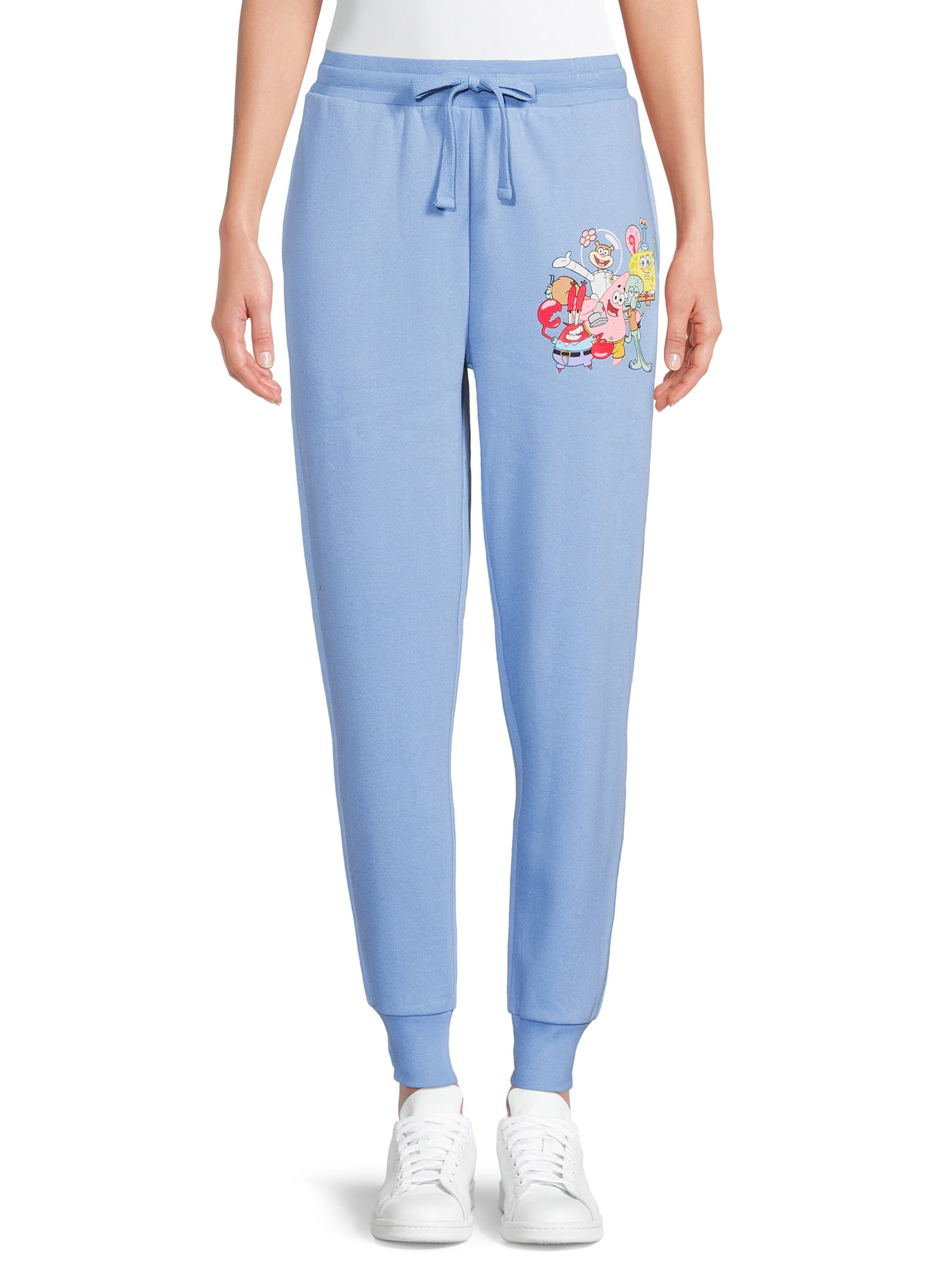 Licensed Graphics SpongeBob Juniors Graphic Print Joggers with ...
