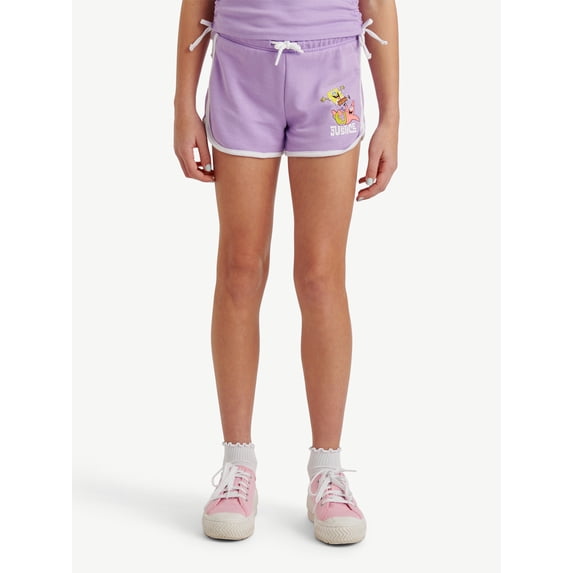 SpongeBob X Justice Girls Dolphin Short, Sizes XS - XLP - Walmart.com