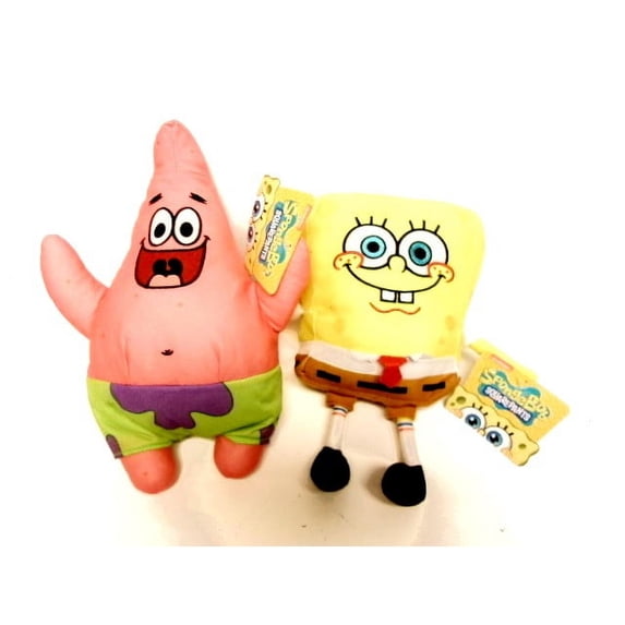 Spongebob 10" and Patrick 11" Stuffed Plush Doll Toy Set - Walmart.com