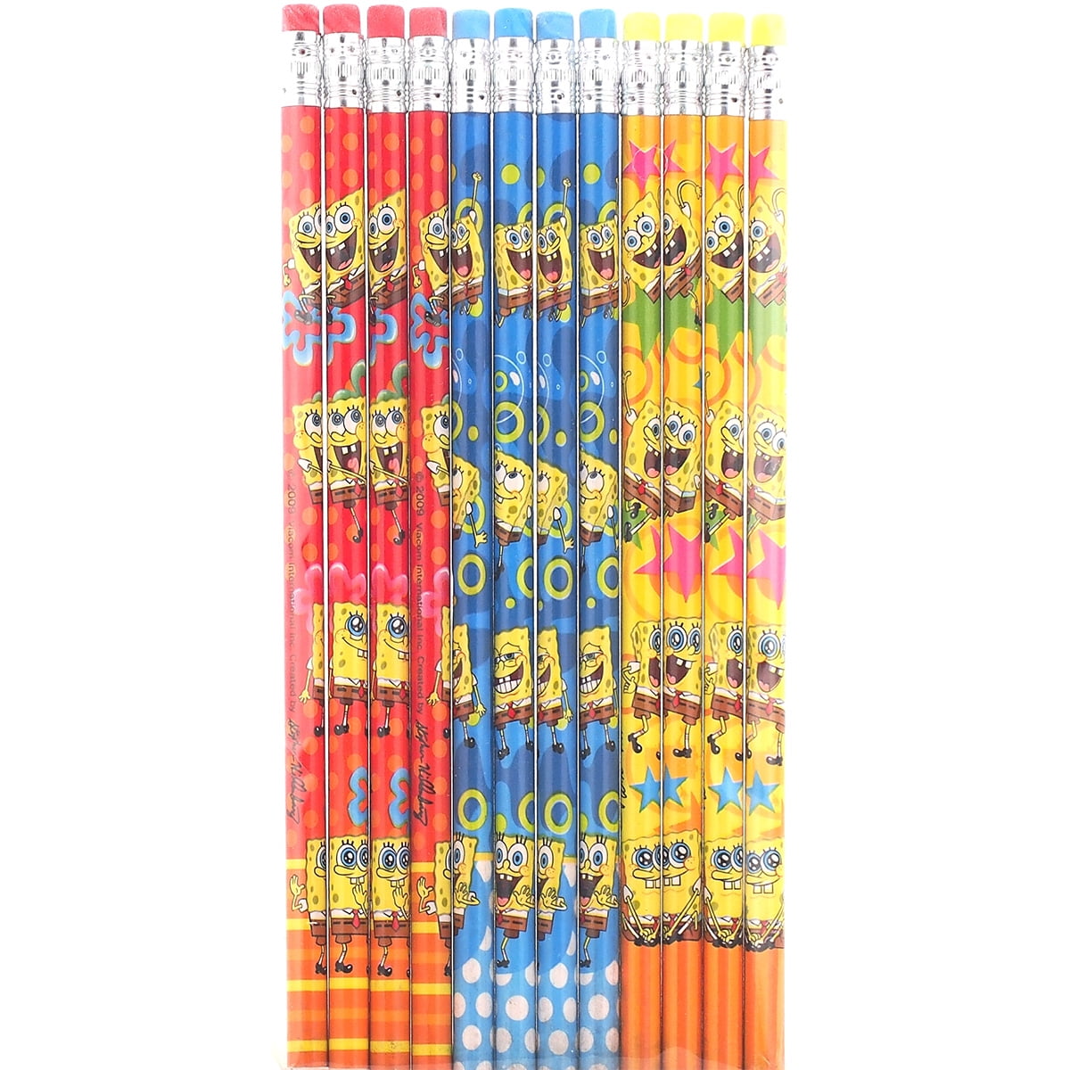 Spongebob Squarepants 12 Wood Pencils Pack - School and Office Supplies ...