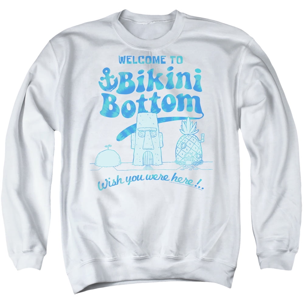 Spongebob Bikini Bottom Welcome Unisex Adult Crewneck Sweatshirt ...