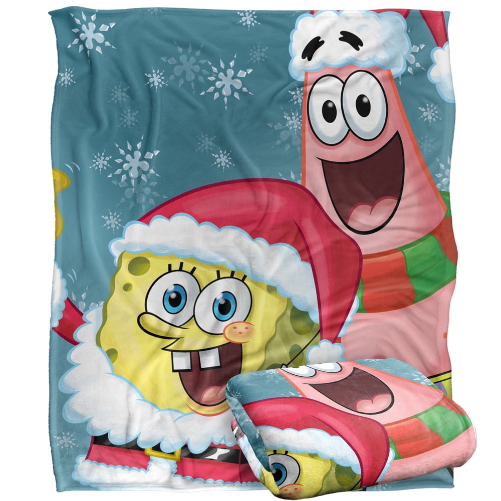 Spongebob Blanket, 50'x60' Santa Silky Touch Super Soft Throw Blanket ...