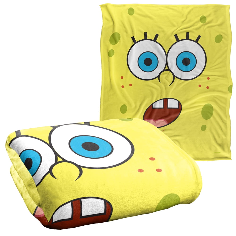 Spongebob Fleece Blanket for Adults & Kids, 50"x60" Microfiber Cartoon ...