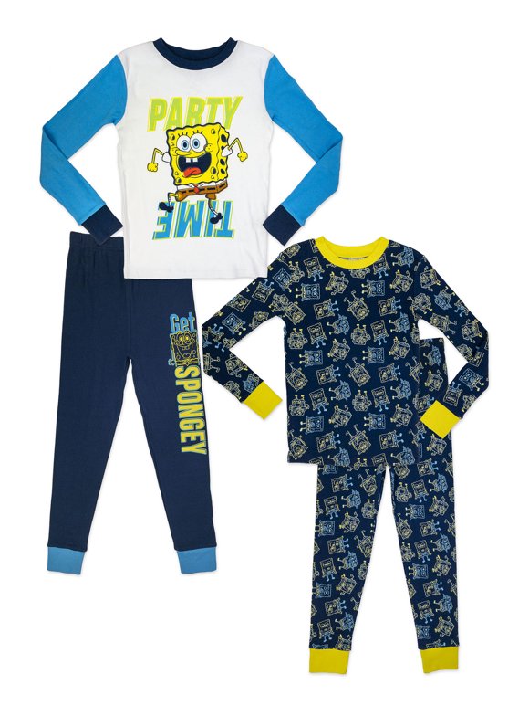 SpongeBob SquarePants Kids' Pajamas & Robes in Pajama Shop - Walmart.com