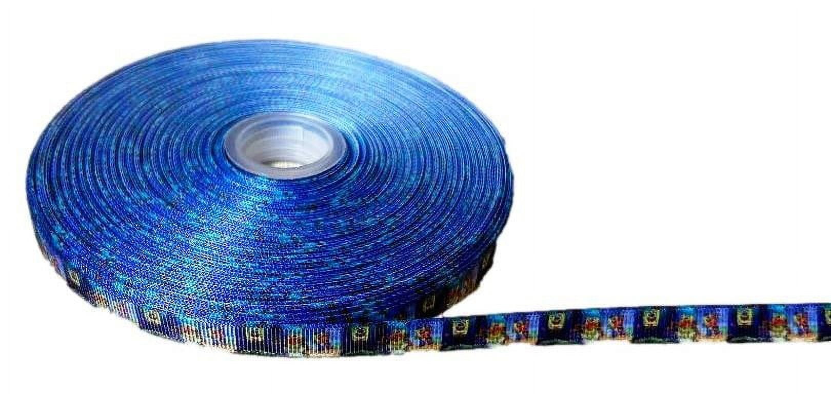 Spongebob Cartoon Character Blue Border 0.25" Wide 3 Yards Long Repeat ...