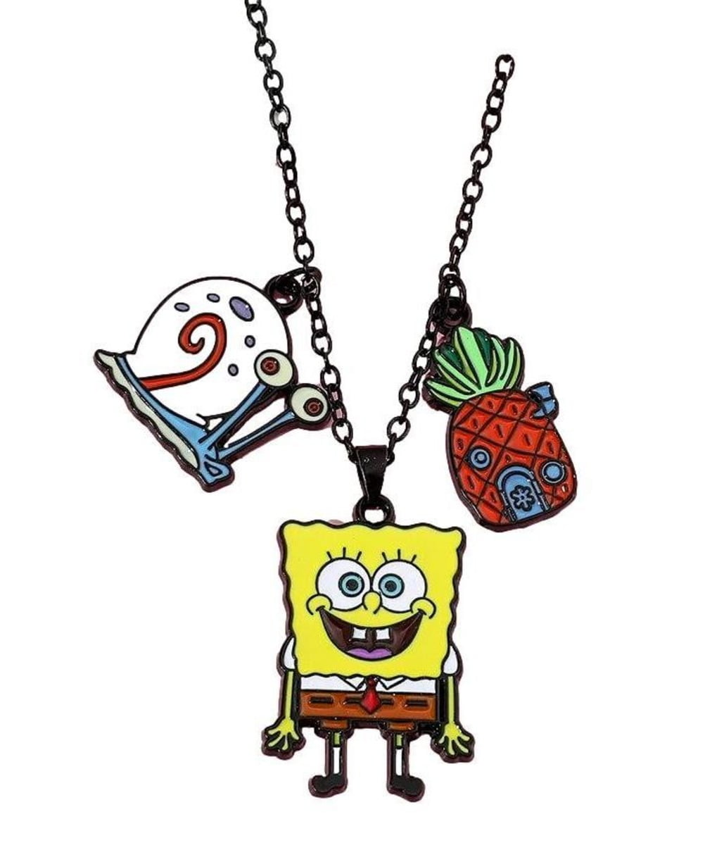 Spongebob Cartoon Multi Charms Pendants Necklace - Walmart.com