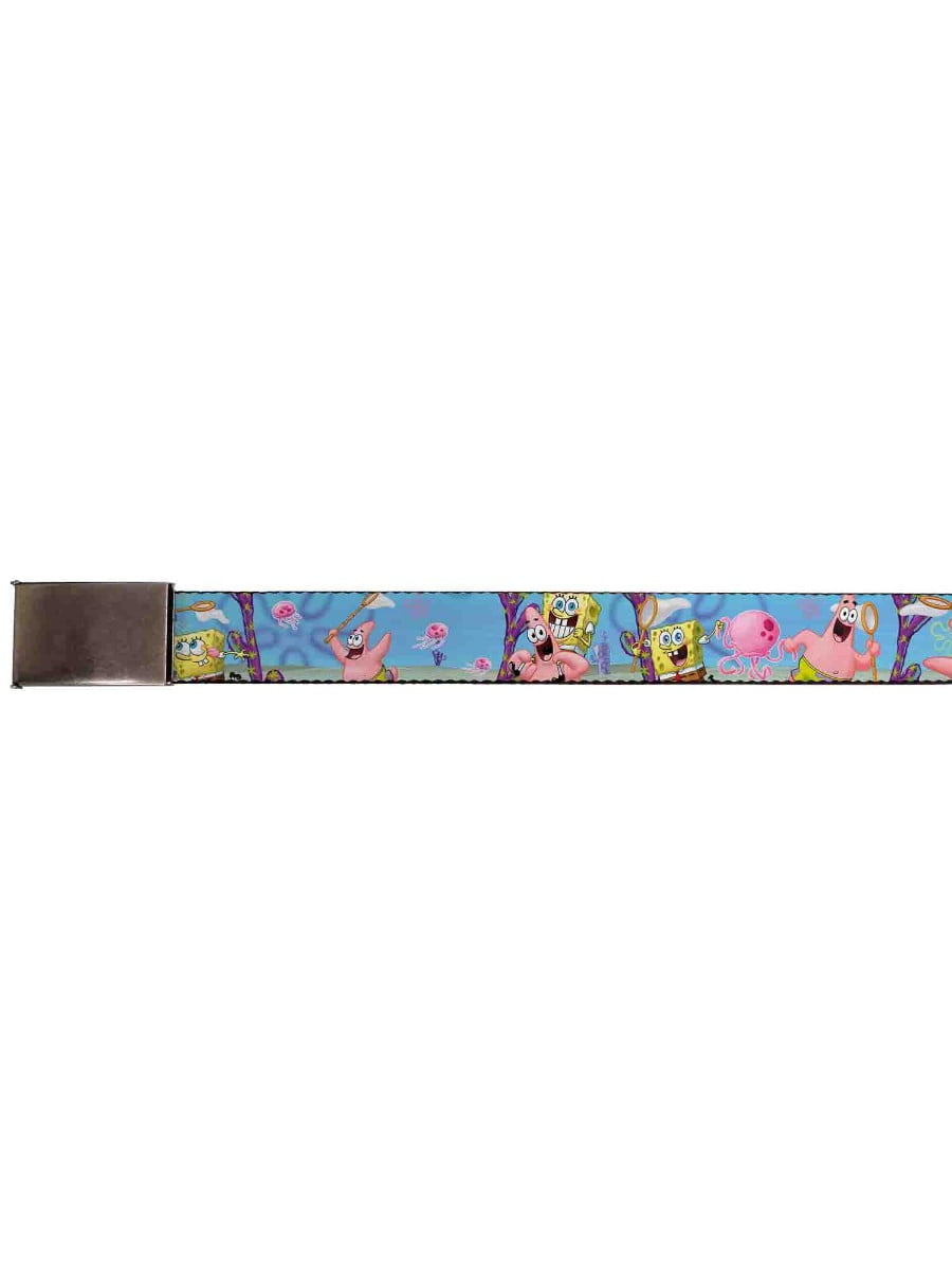 Adjustable Belt, Clamp Buckle, Cut-to-Fit, SpongeBob Patrick Starfish ...
