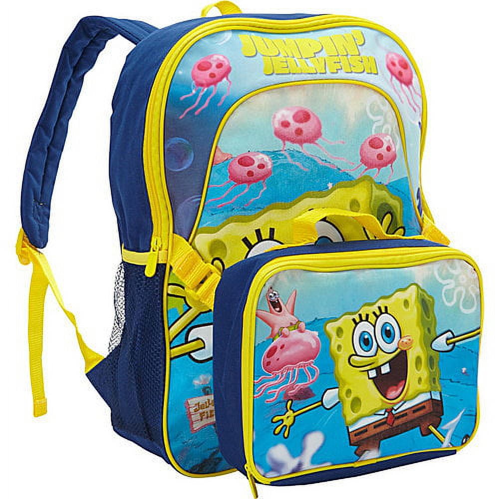 Spongebob Deluxe Backpack with Lunch Kit - Walmart.com