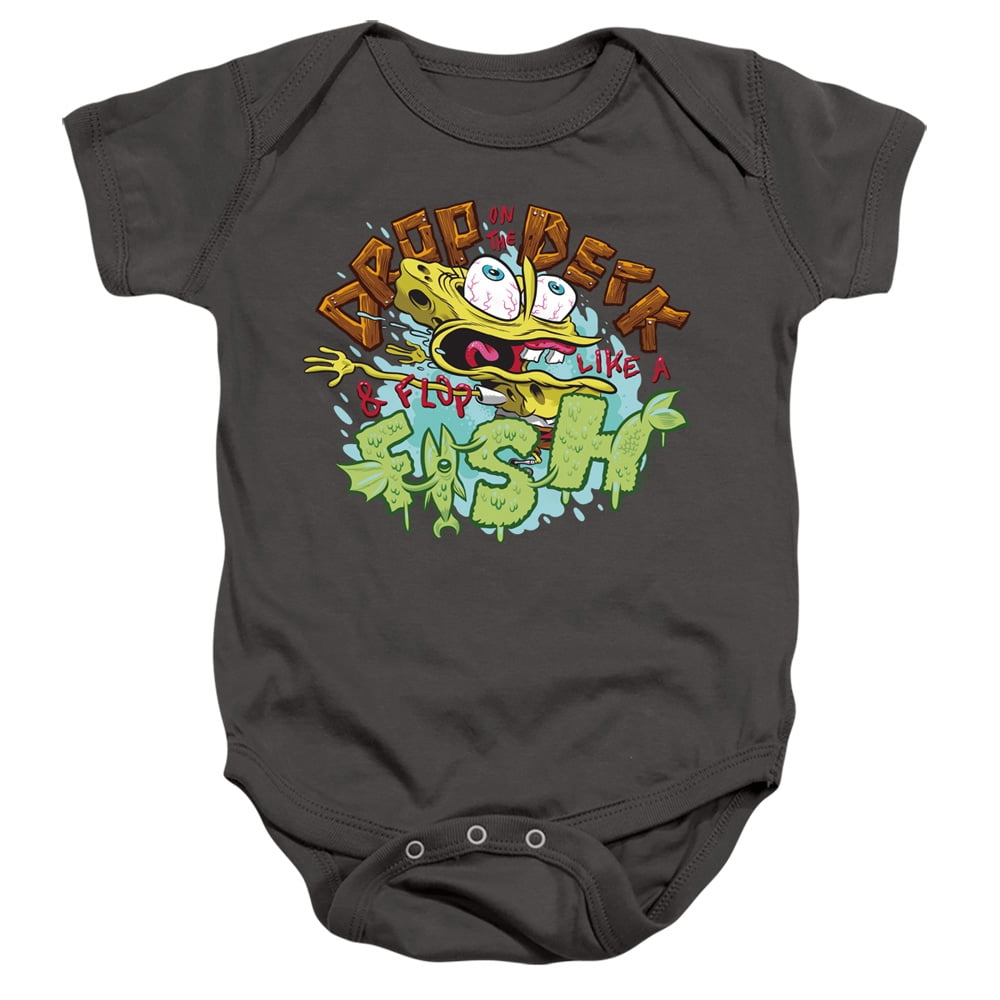 Spongebob Drop and Flop Unisex Infant Snap Suit for Baby - Walmart.com