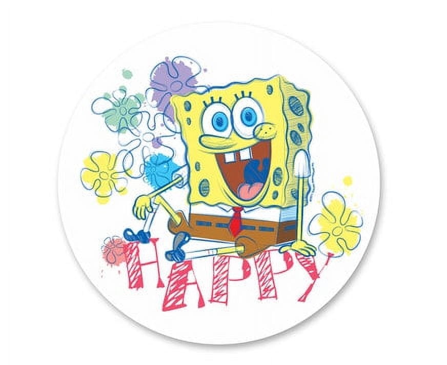 Spongebob Happy Spongebob Edible Icing Image Cake Decoration Topper -1/ ...