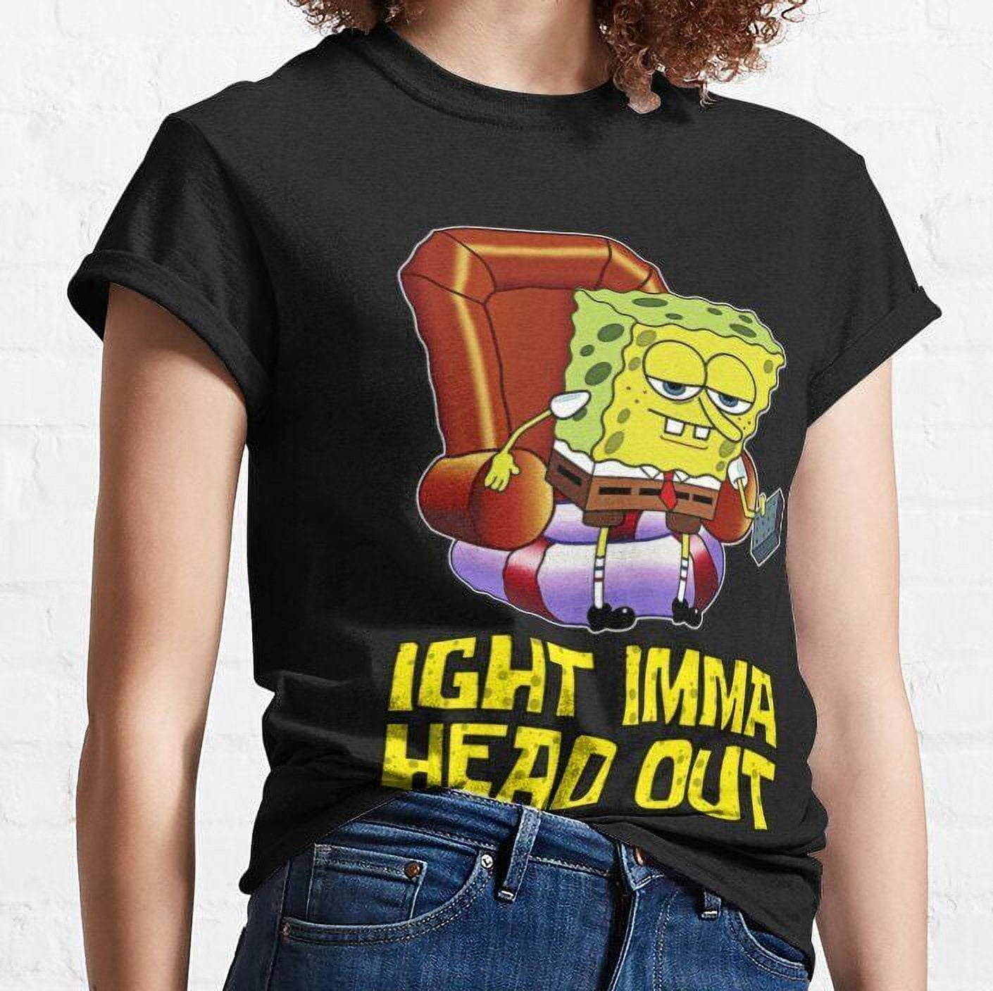 Spongebob Ight Imma Head Out - Spongebob Meme Classic Gildan T-Shirt ...