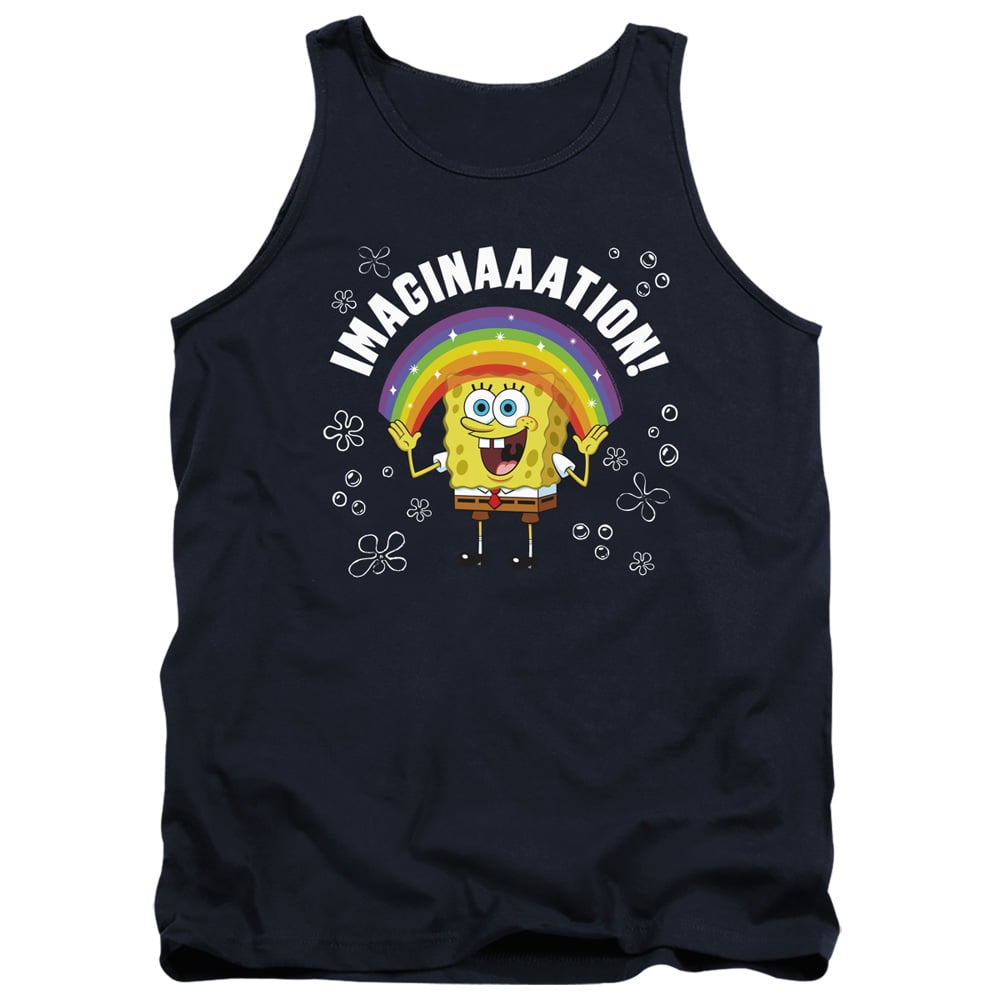 Spongebob Imagination Unisex Adult Tank Top,Navy, Medium - Walmart.com