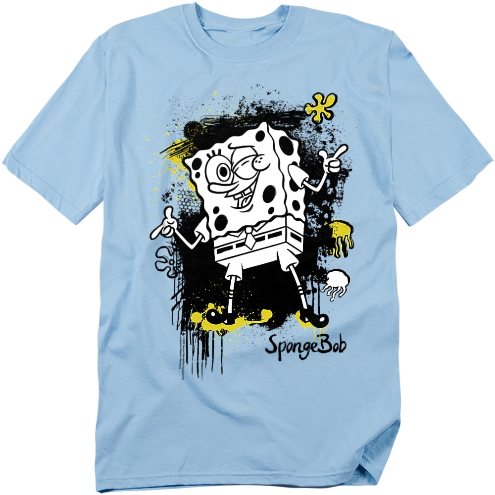 Spongebob T-Shirt Ink Splatter Unisex Graphic Tee For Men & Women ...