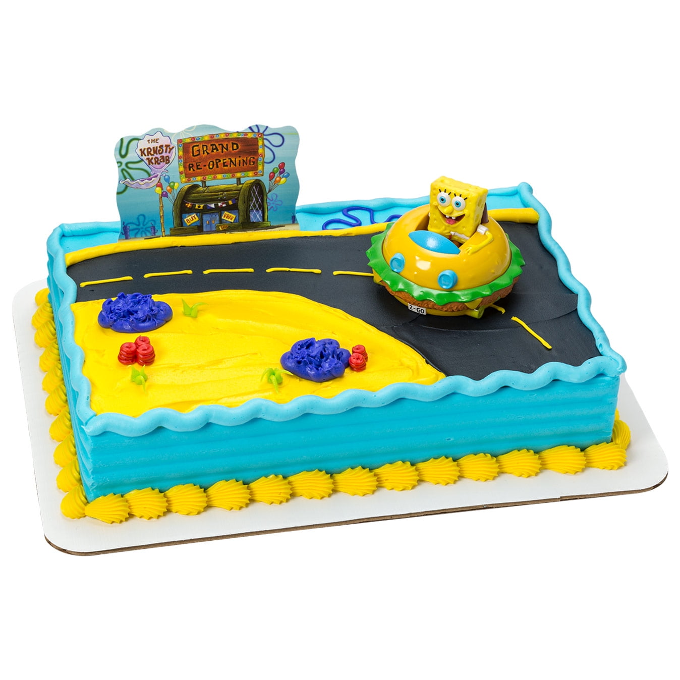 Spongebob Krabby Patty Kit Sheet Cake - Walmart.com
