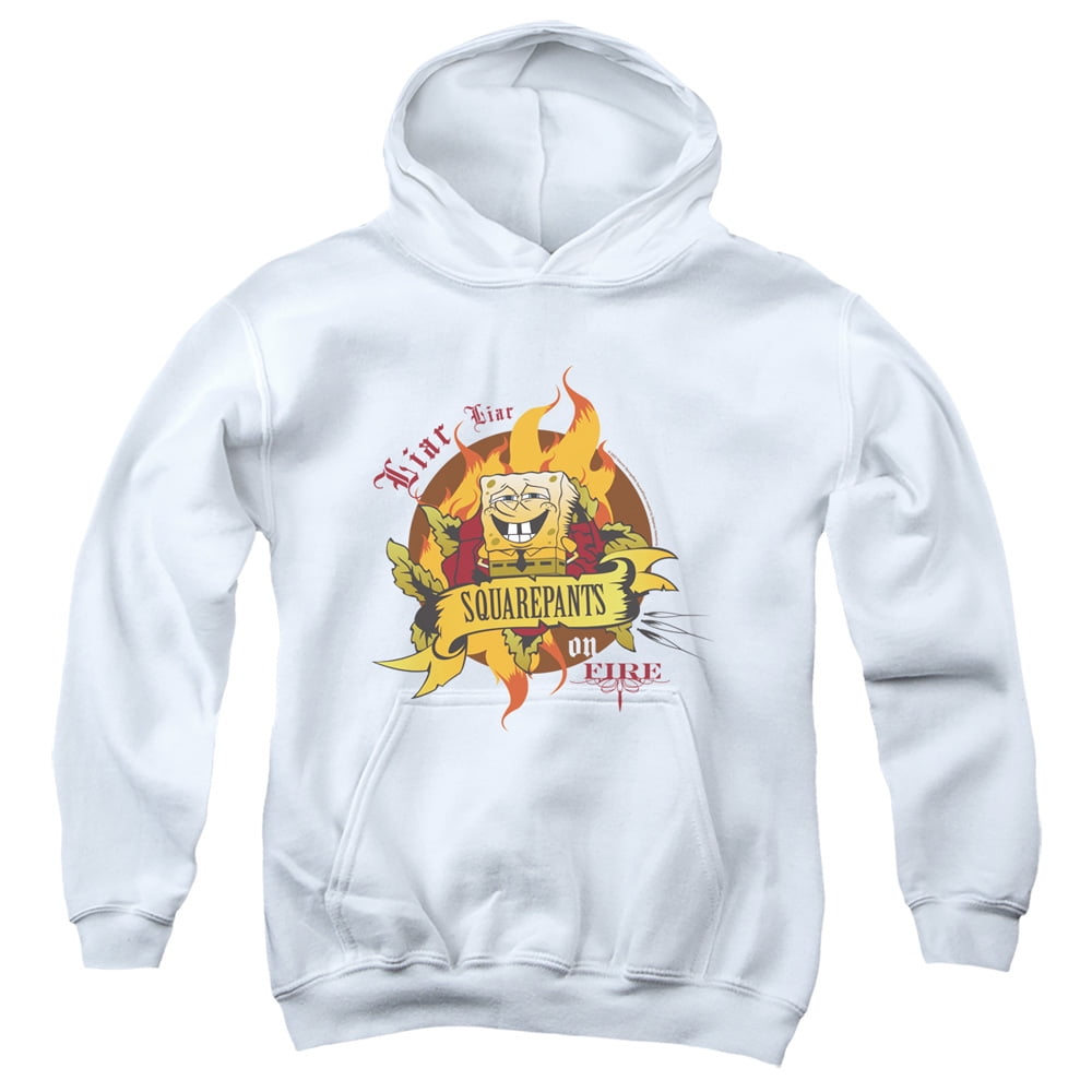 Spongebob Liar Liar Pants On Fire Unisex Youth Pull-Over Hoodie ...
