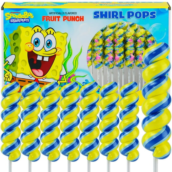 Spongebob Lollipops Swirl 20pk- AIF9 Spongebob Candy For Spongebob ...